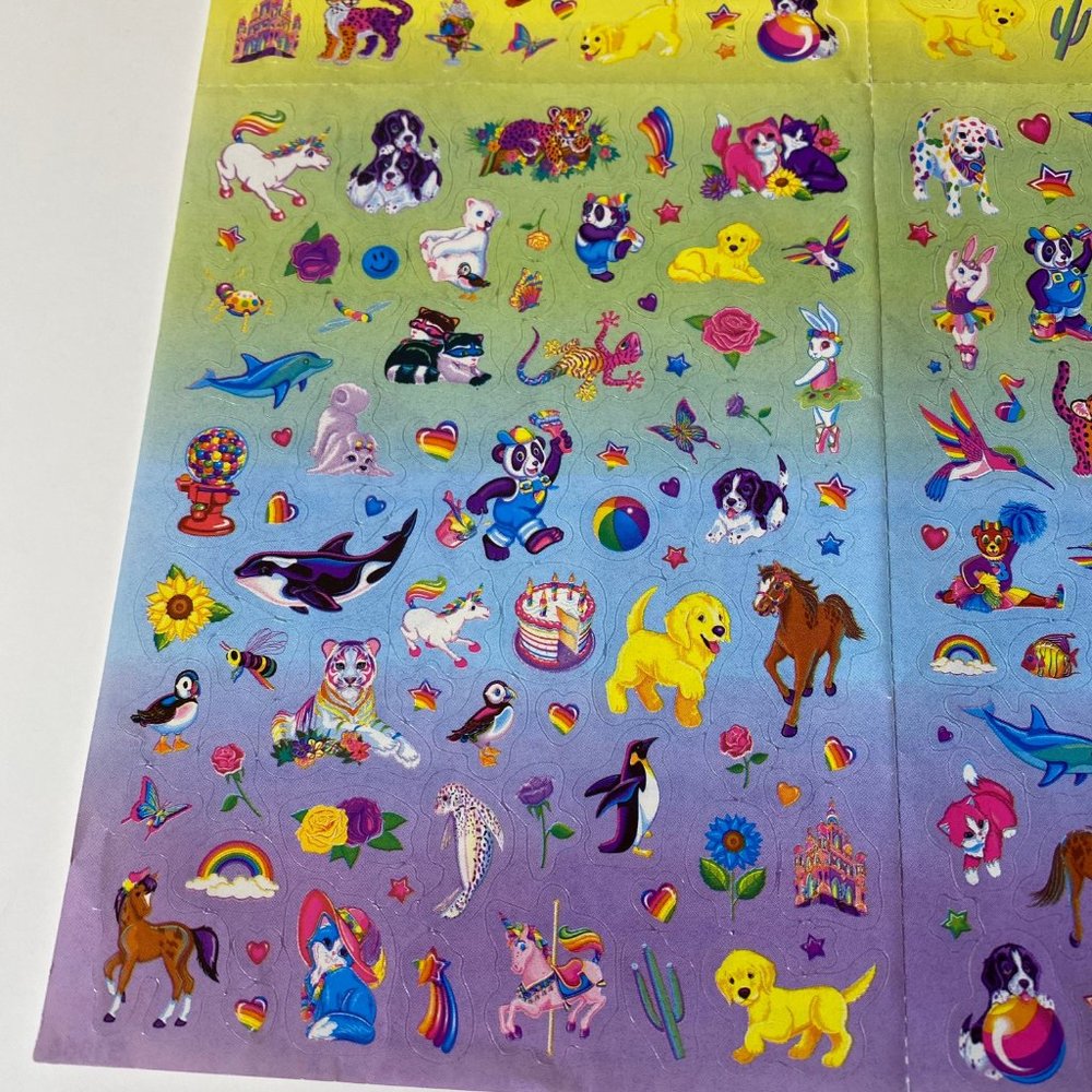 Vintage Lisa Frank Characters Rainbow Large Jumbo Sti… - Gem